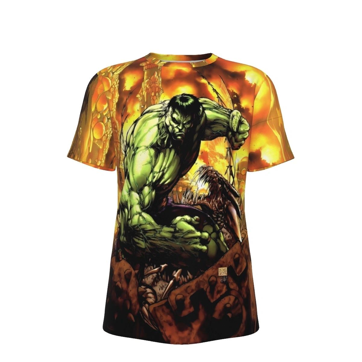 HULK PINUP ALL OVER PRINT SHIRTS -MICHAEL TURNER ART – BEARDEDSHIRTS