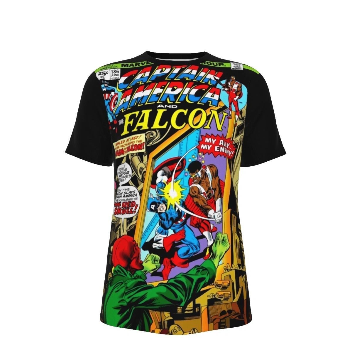 CAPTAIN AMERICA 186 ALL OVER PRINT SHIRT AND TANK - FALCON – BEARDEDSHIRTS