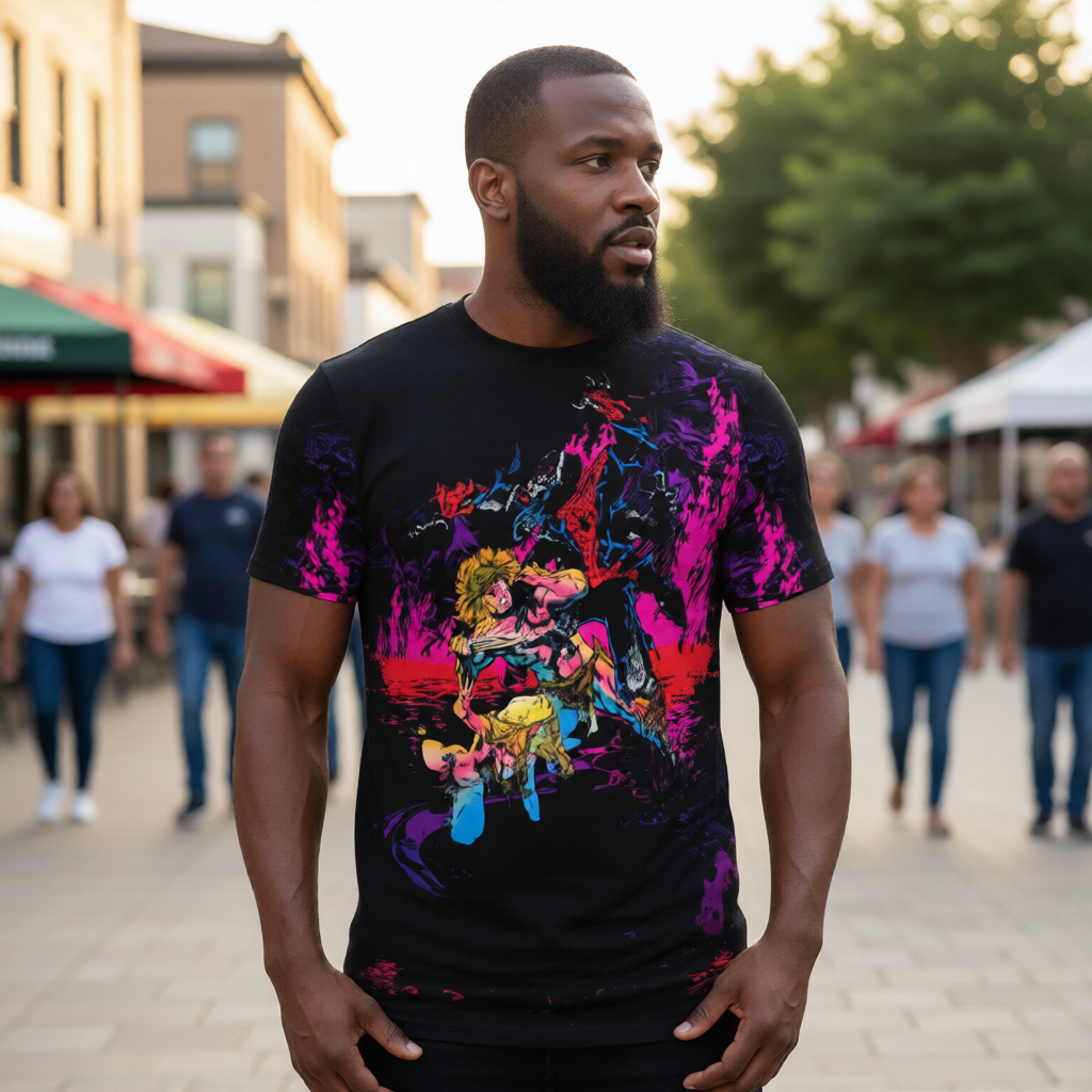 MARVERL FANFARE 2 SPIDERMAN KAZAR All Over Print Shirt & Tank Top - MI ...